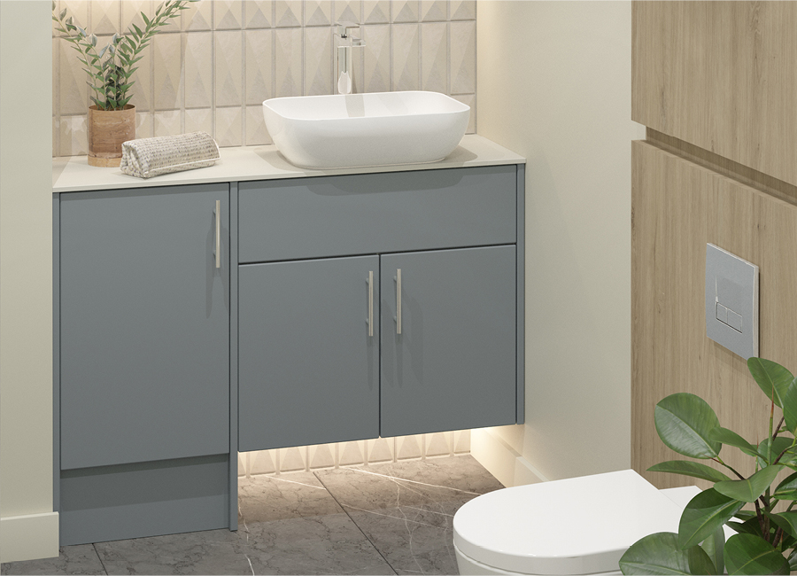 Newport - Monument Grey - Atlanta Bathrooms