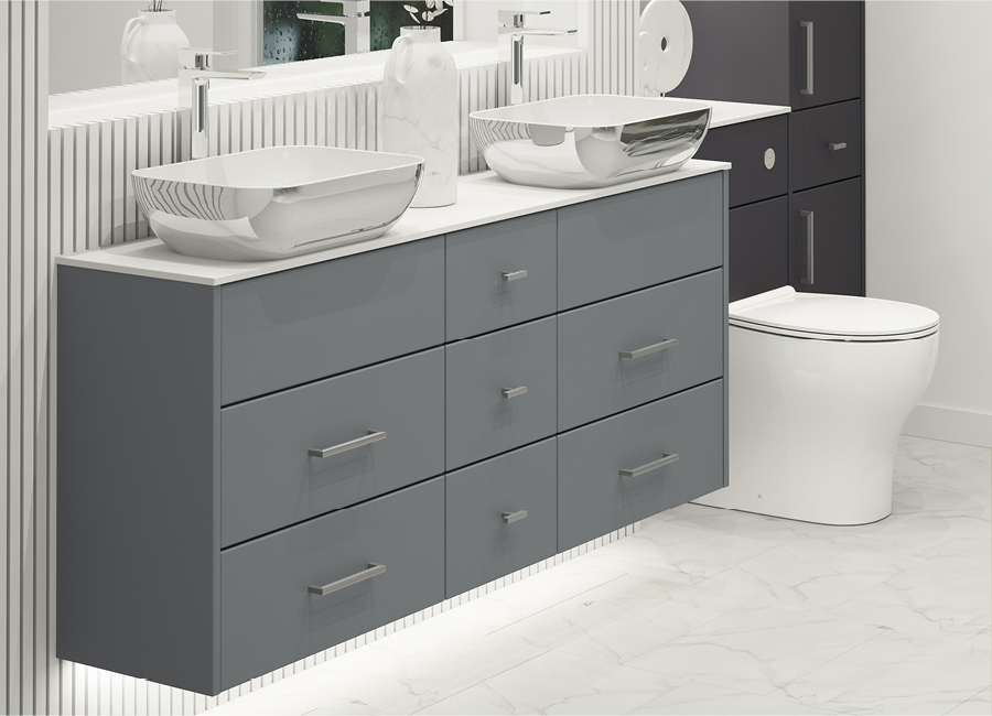 Newport - Monument Grey - Atlanta Bathrooms