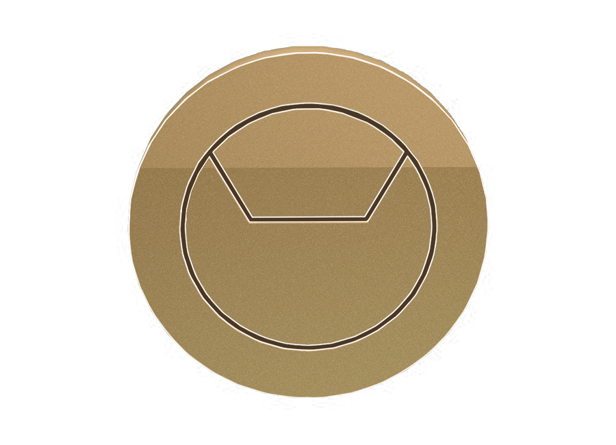 Brass Cistern Button - Atlanta Bathrooms