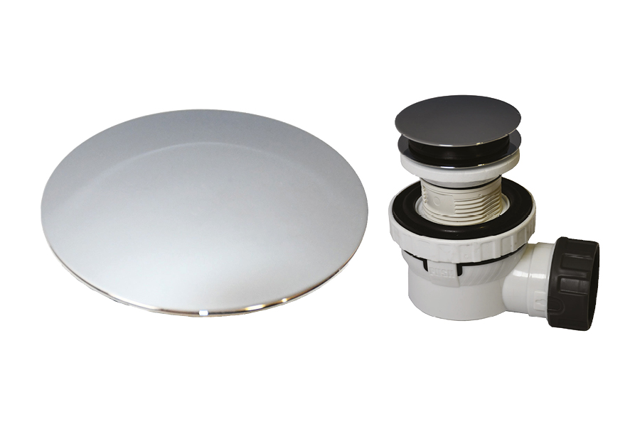 Chrome Micro Waste & Trap Combined - Atlanta Bathrooms