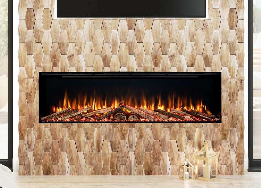 Real Logs - iQFX 1 Sided - Diamond Luxury Fireplaces