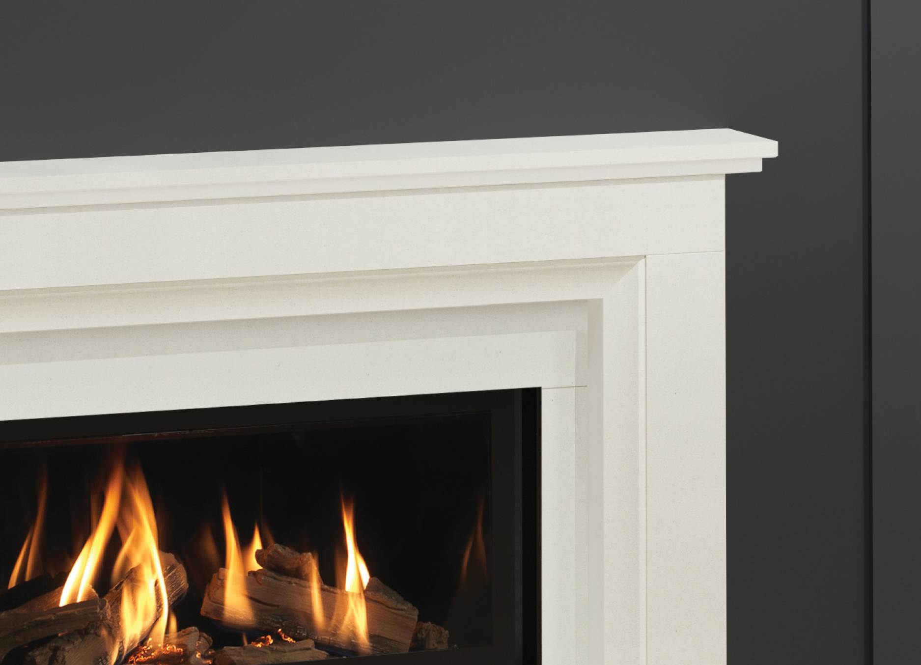 Adele 800 - Elgin & Hall Micro Marble Gas Fireplace