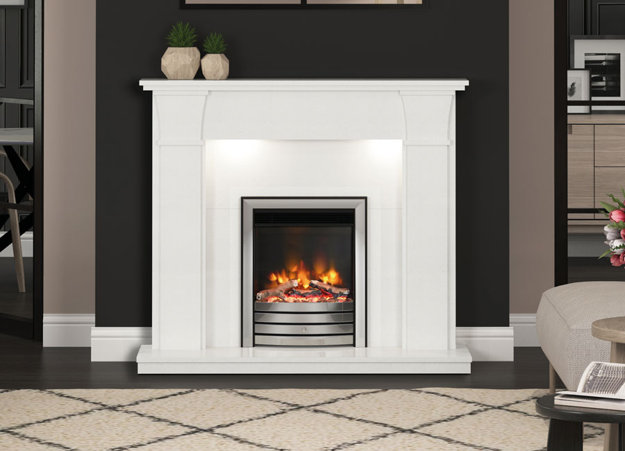 Deanswood - Elgin & Hall Micro Marble Surround in White