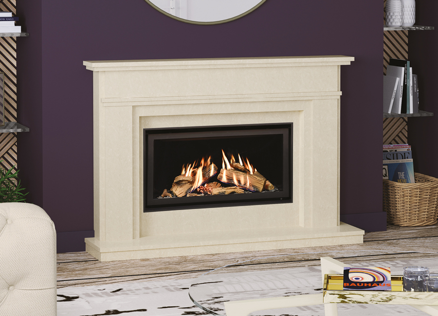 Harlow - Elgin & Hall Micro Marble Gas Fireplace
