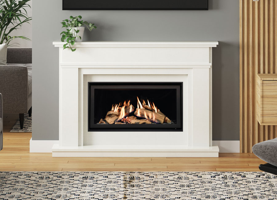 Harlow - Elgin & Hall Micro Marble Gas Fireplace