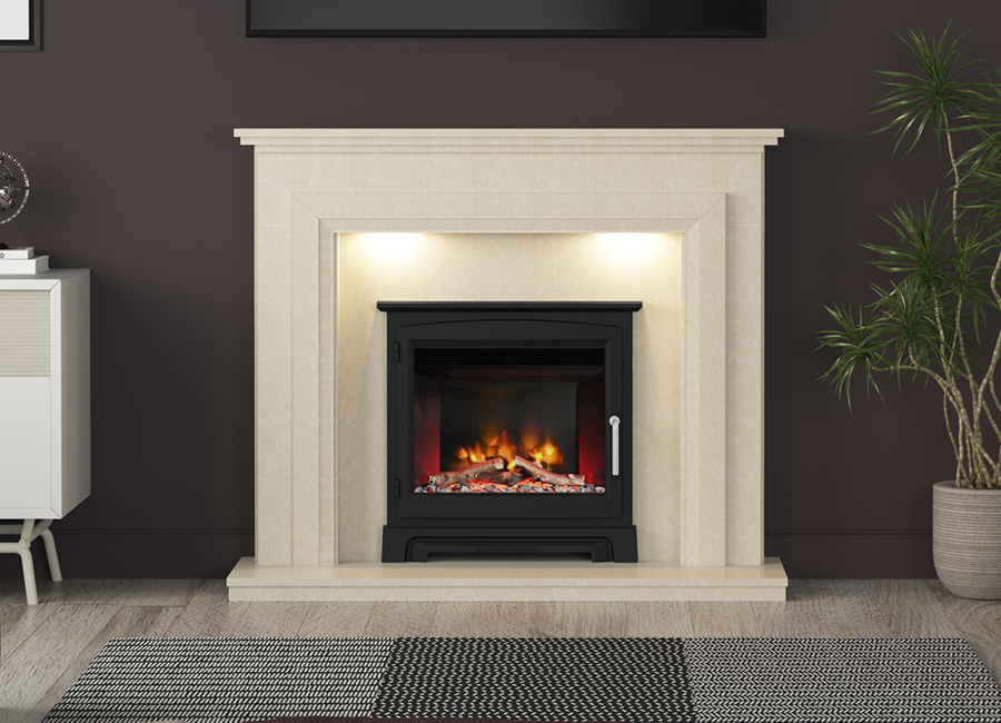 Newburgh - Elgin & Hall Micro Marble Surround in White or Manila