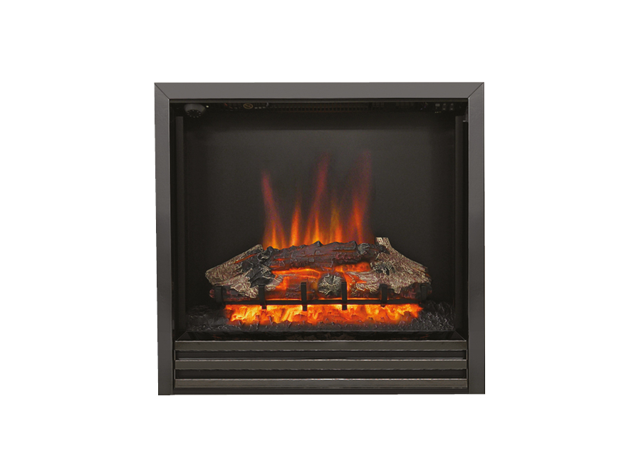 Coretta - Flare Collection Inset Electric Fire in Chrome or Black Nickel