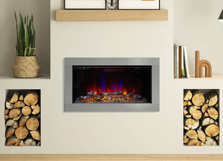 Avella - Flare Collection Inset Wall Fix Electric Fire