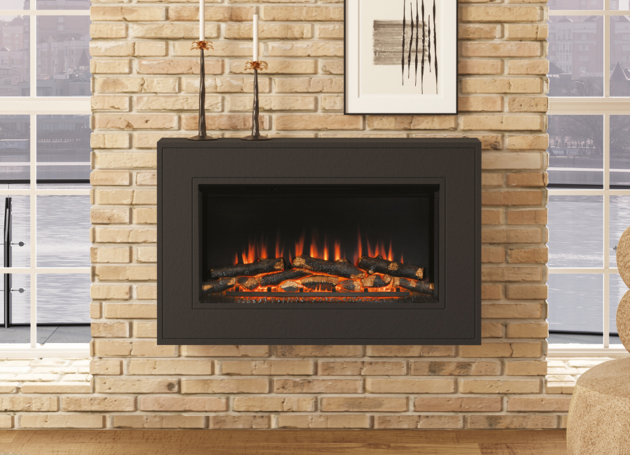 Albali - Flare Collection Wall Fix Electric Fire in Anthracite or Stone