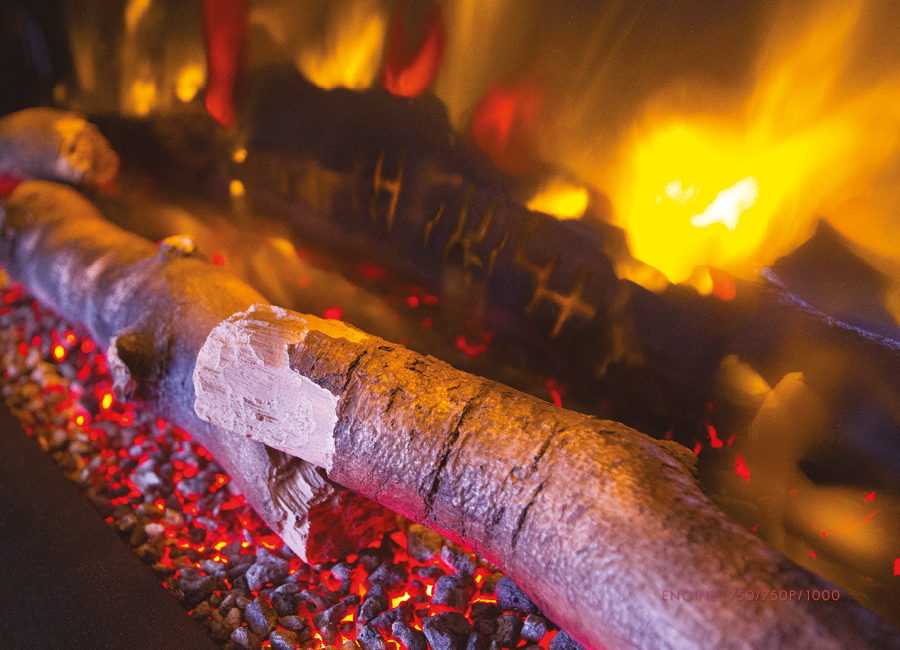 Impero Wall Mounted - Pryzm Electric Fireplace in White or Manila marble