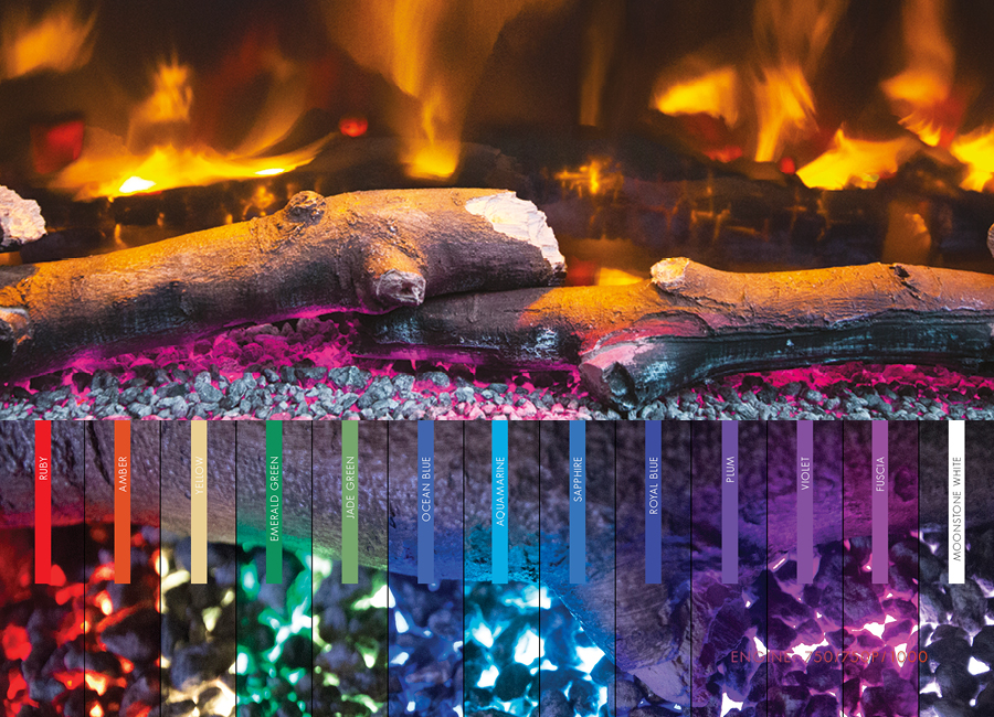 Huxton - Pryzm Wall Mounted Electric Fireplace in Ash White or Matt ...