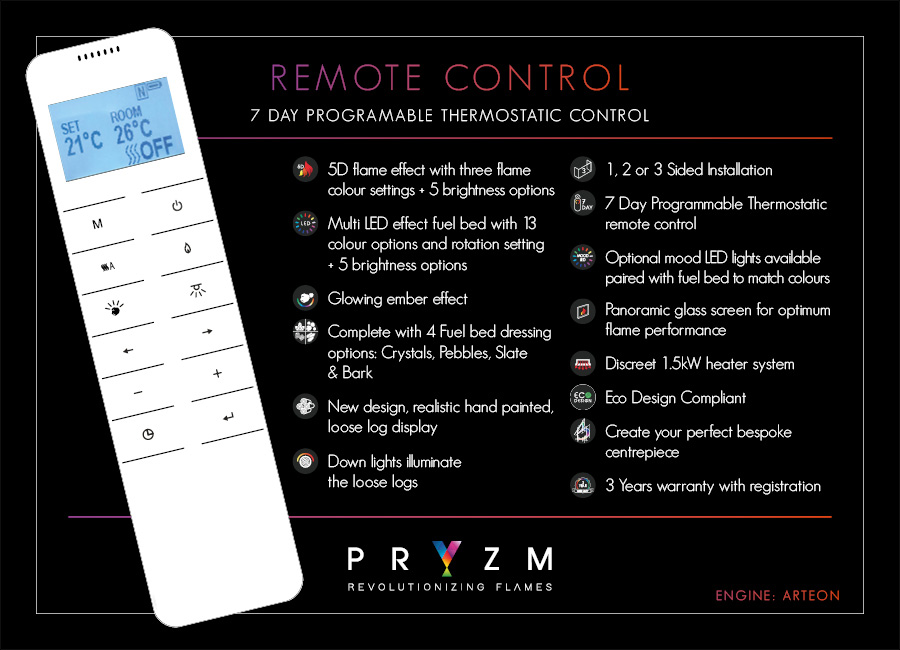Thermostatic Remote Control - Pryzm