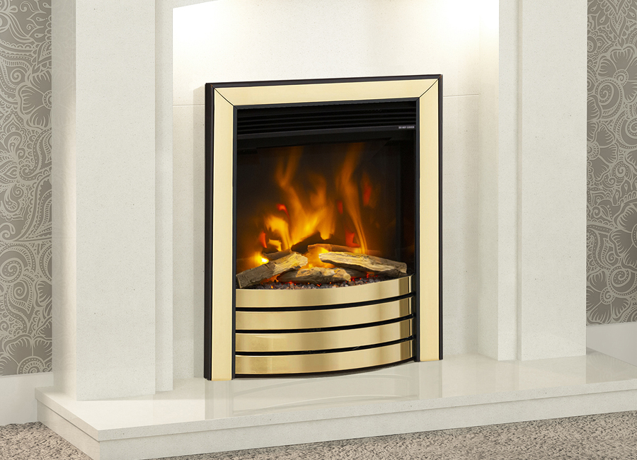 16" Pryzm - Devotion Trim - Pryzm 16" inset electric fire. Remote ...
