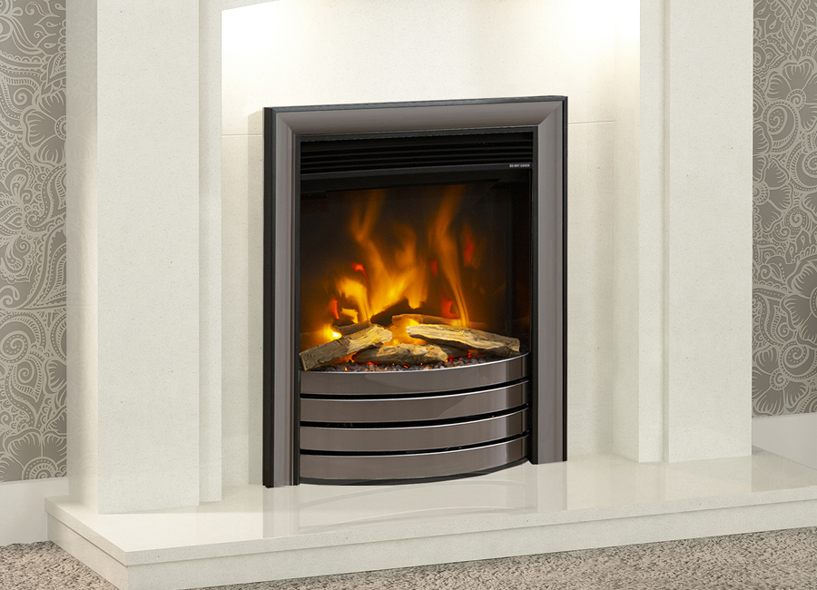 16" Pryzm - Devotion Trim - Pryzm 16" inset electric fire. Remote ...