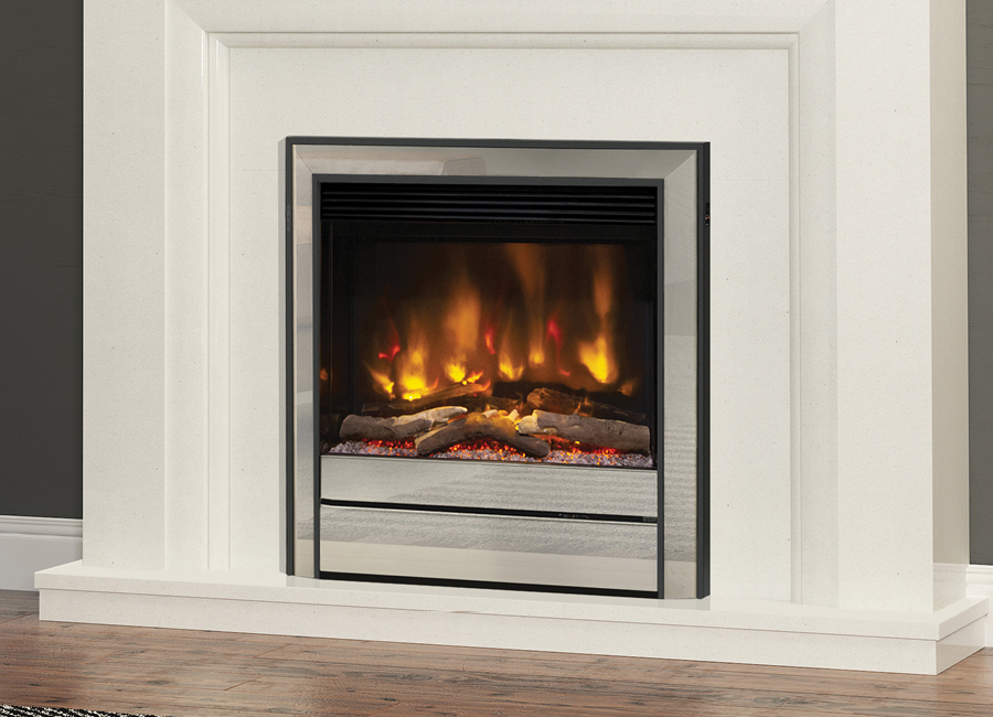 22" Pryzm - Chollerton Trim - Pryzm Luxury 22" inset electric fire