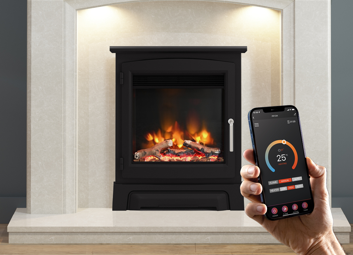 Arteon 16 – Cast Stove Front - Pryzm Luxury 16" inset electric fire